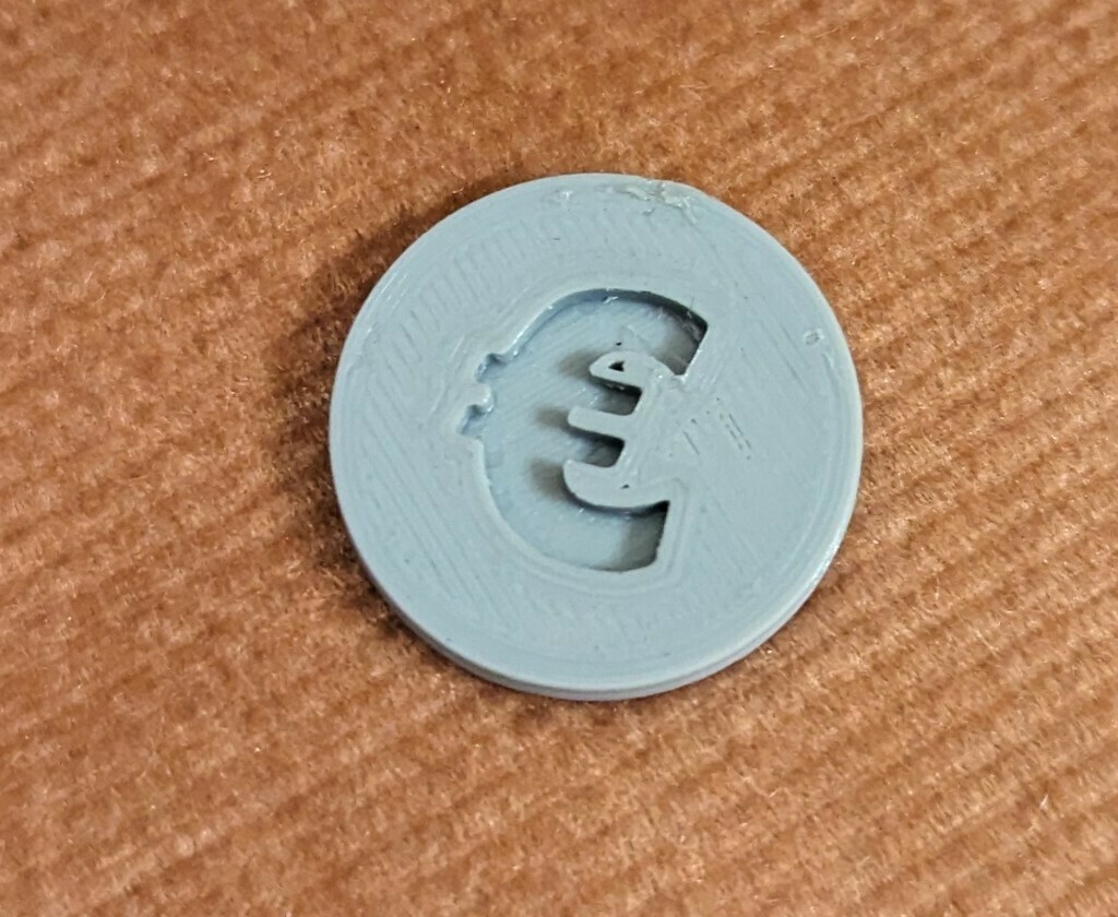 Free 3D file Euro Coin for Shoppimg Cart 💶・Object to download and to 3D ...