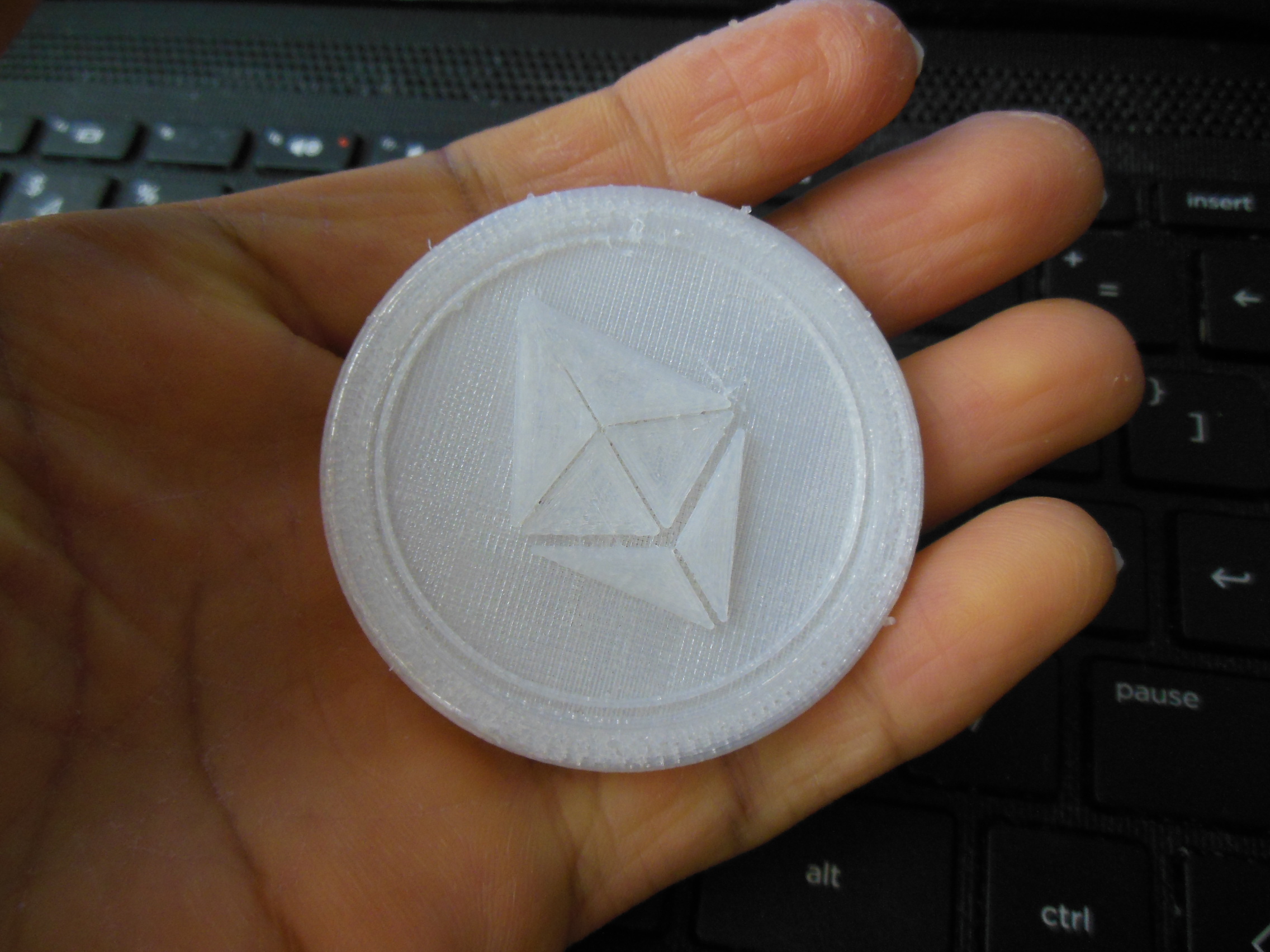 STL file Ethereum ETH 3D Printable Cryptocurrency Coin 🪙・3D printing ...