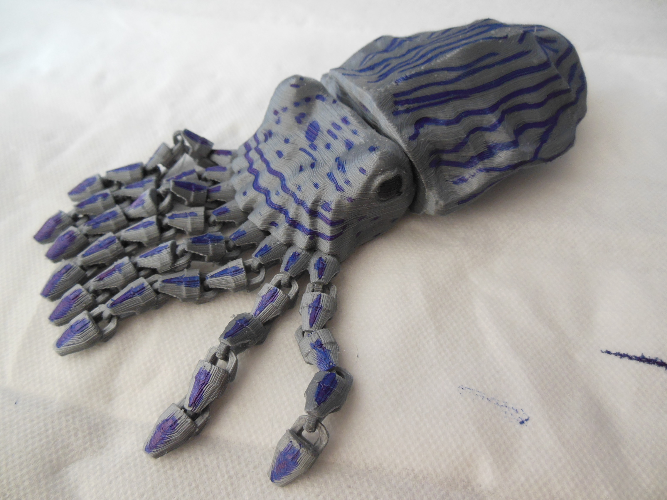 Download STL file Articulated CuttleFish BJD Print-in-Place • 3D ...