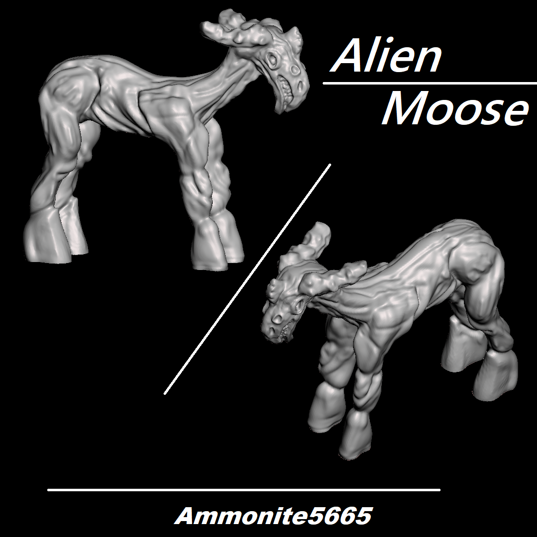 Archivo STL Alce Extraterrestre・Modelo imprimible en 3D para descargar ...