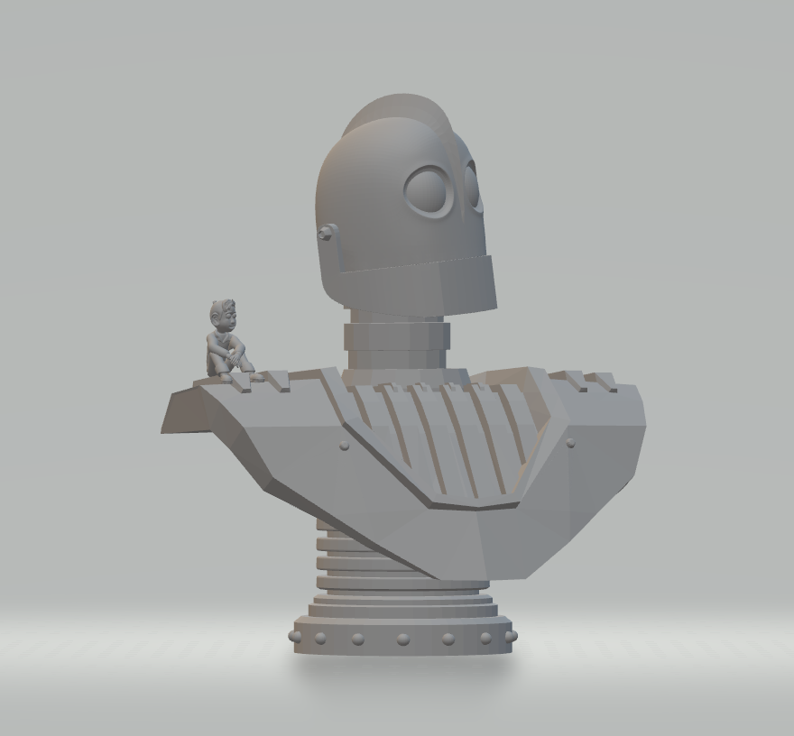 STL file Iron Giant Bust 👤・3D printable model to download・Cults