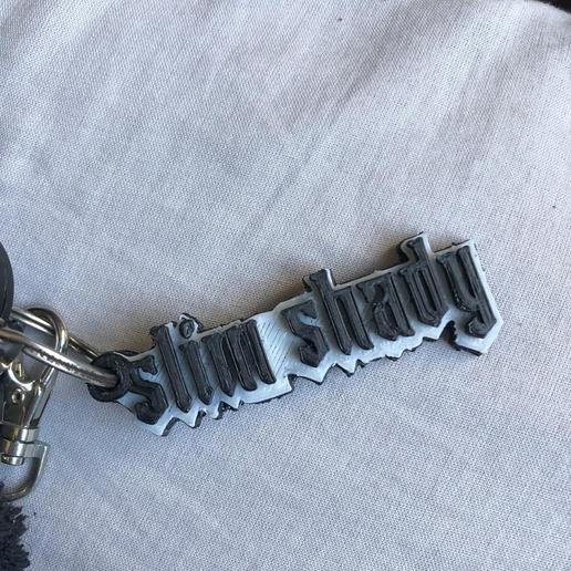 Download STL file KEY RING EMINEM SLIM SHADY • Template to 3D print ・ Cults