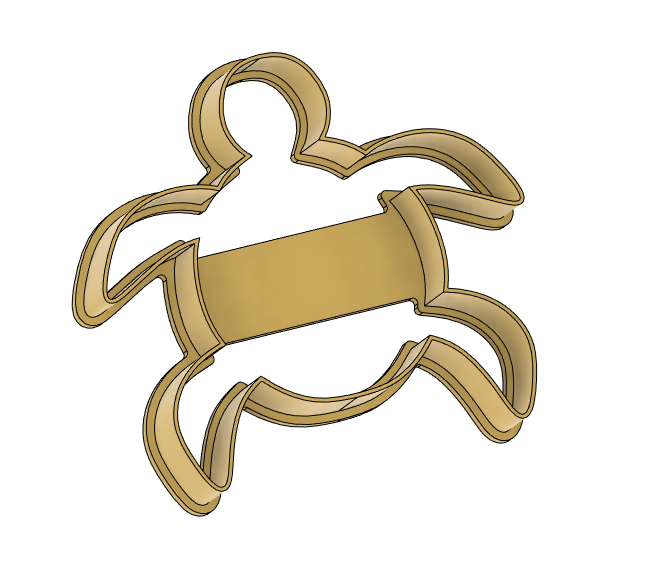 STL file Sea Turtle Cookie Cutter・3D printable model to download・Cults