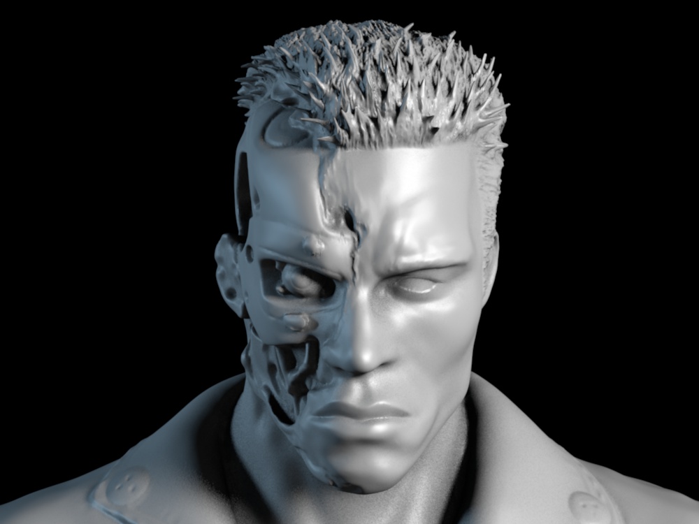 STL file Terminator bust・3D printable design to download・Cults