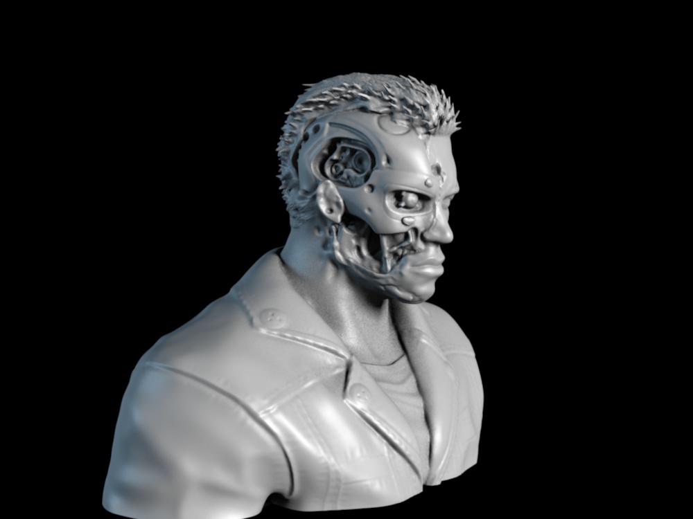 STL file Terminator bust・3D printable design to download・Cults
