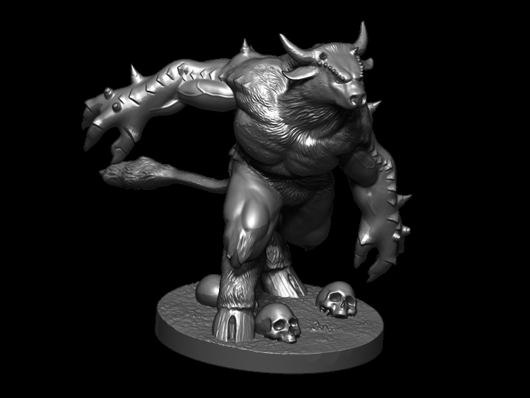 Файл STL Taurus monster・Модель для загрузки и 3D печати・Cults