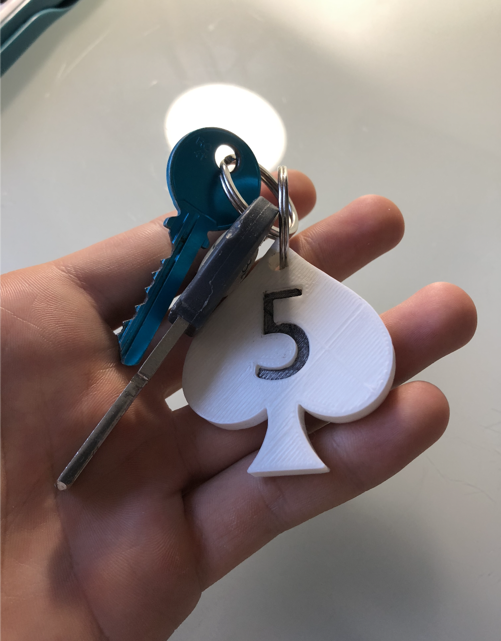 Free STL file Magic Keychain 5 of Spades・Model to download and 3D print ...