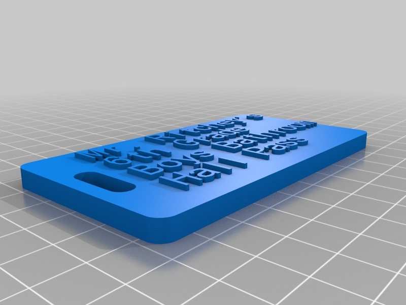 Free 3D file Boys Bathroom Hall Pass・3D printing idea to download・Cults