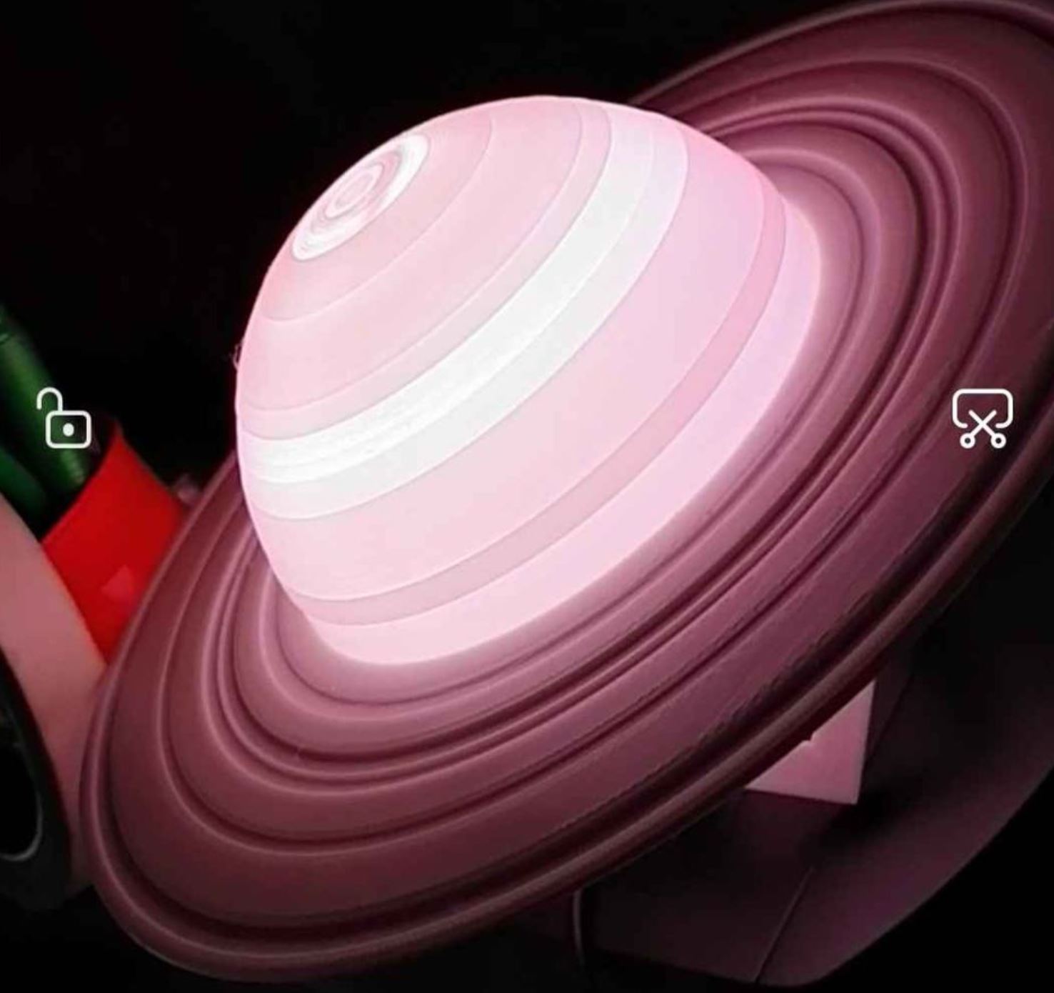 STL file Saturn lamp 10 cm "Saturn lamp".・3D printable model to ...