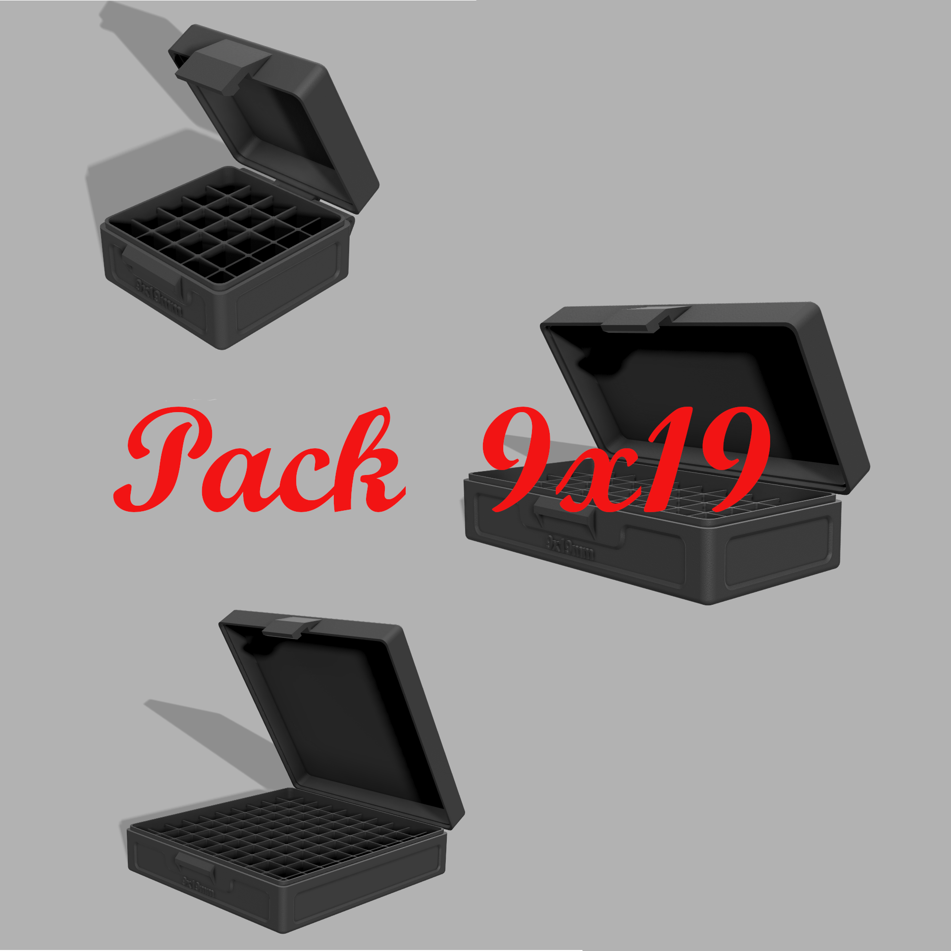 3D file Pack 9x19mm・3D print design to download・Cults