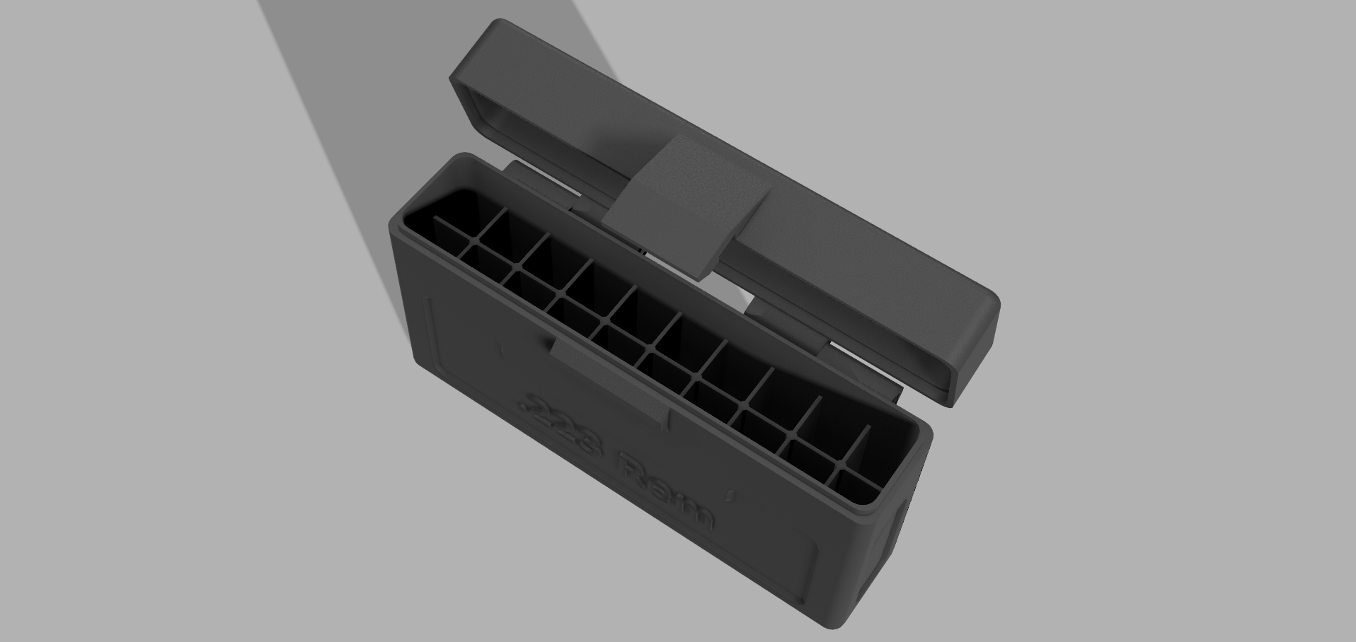 3D file Ammo box .223Rem x20 Long・3D printing design to download・Cults