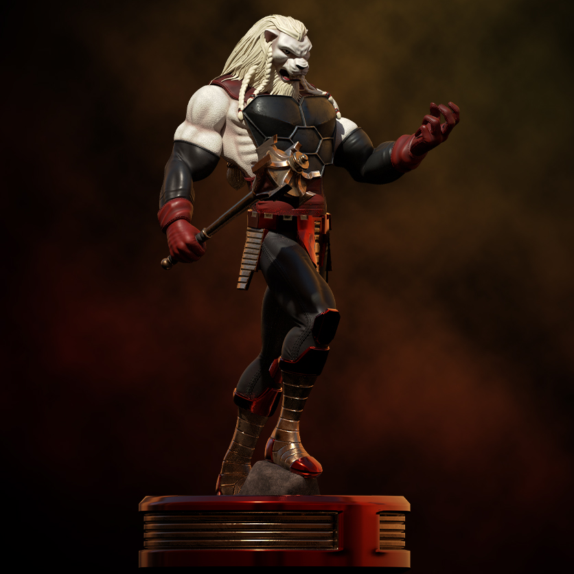 STL file Fanart BATTLE BEAST - Statue 🦸・3D printing design to download ...