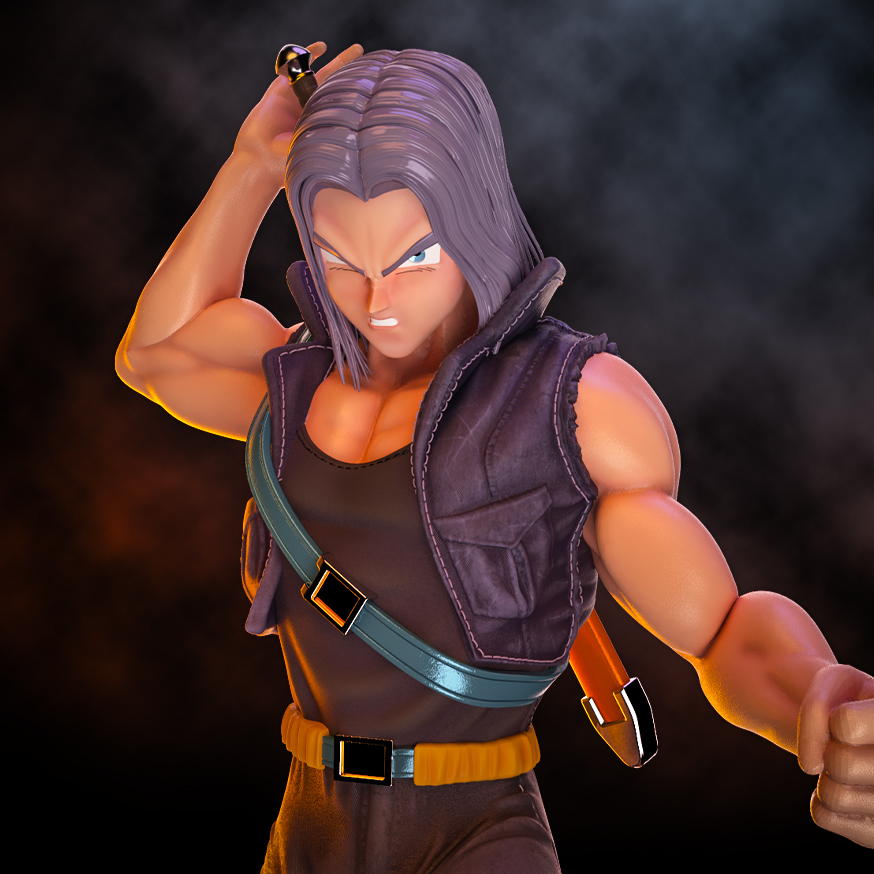 STL file Fanart Future TRUNKS Statue - original and SSJ version - 🔮・3D ...