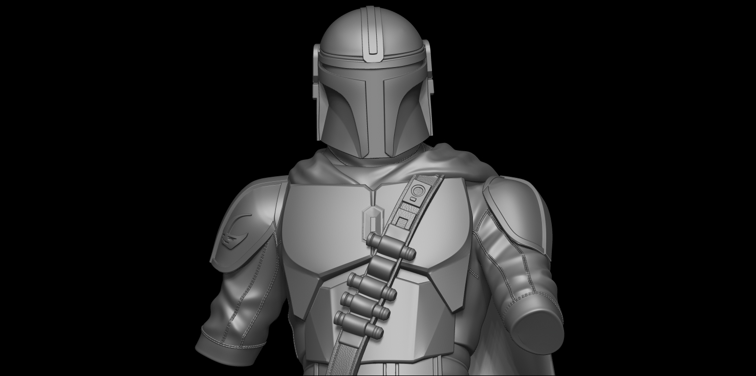 STL file Fanart Mandalorian - Mando bust 👤・3D printing template to ...