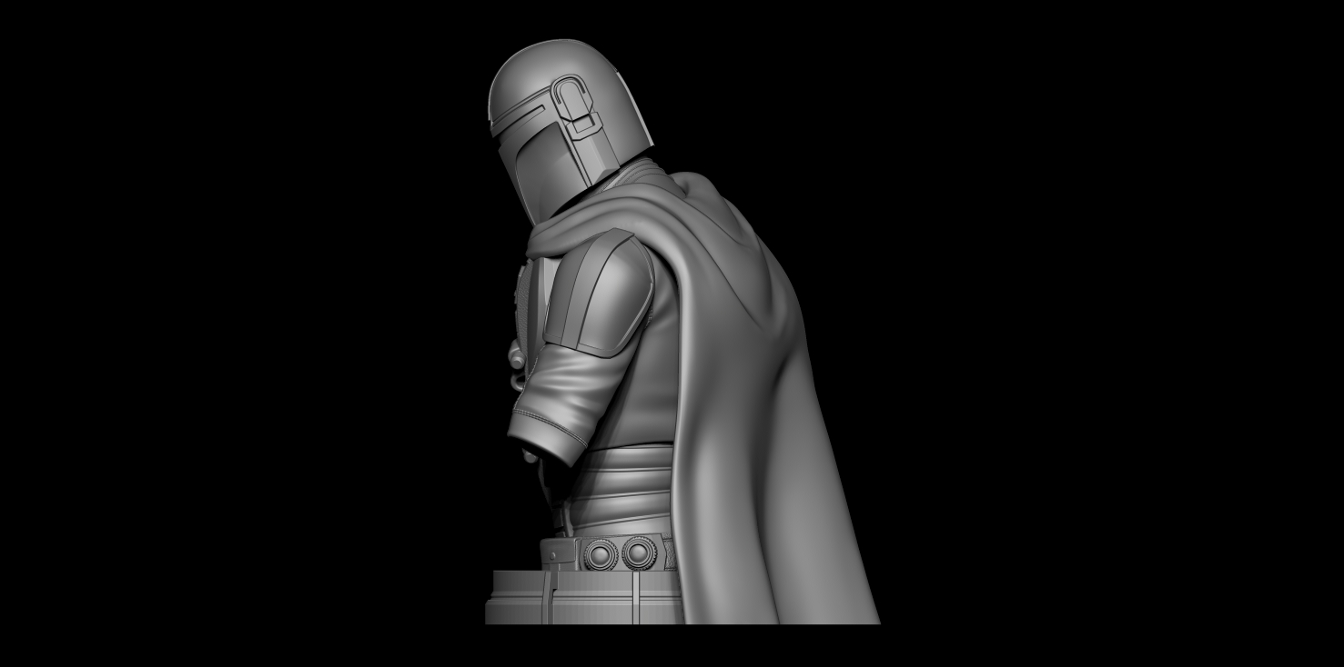 STL file Fanart Mandalorian - Mando bust 👤・3D printing template to ...