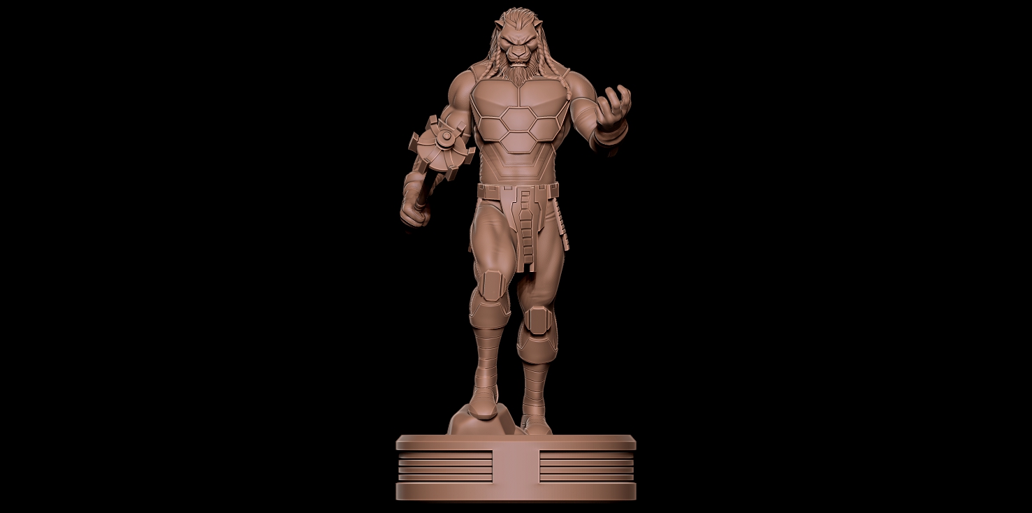 STL file Fanart BATTLE BEAST - Statue 🦸・3D printing design to download ...