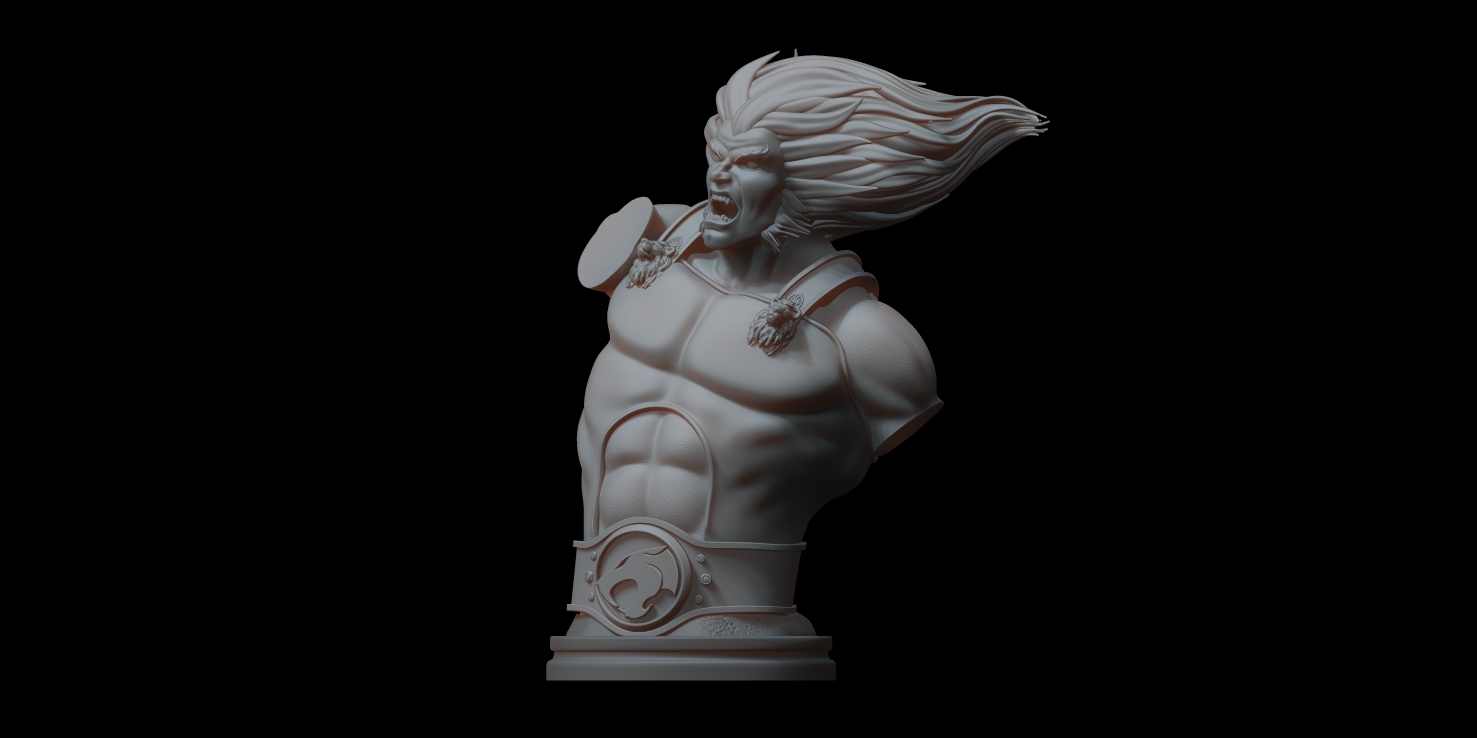 STL file Fanart Lion-O Thundercats Bust・3D printer design to download・Cults