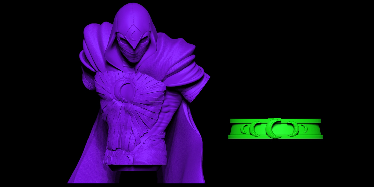 Archivo STL Fan Art Moon Knight - Bust 🎨・Modelo imprimible en 3D para ...