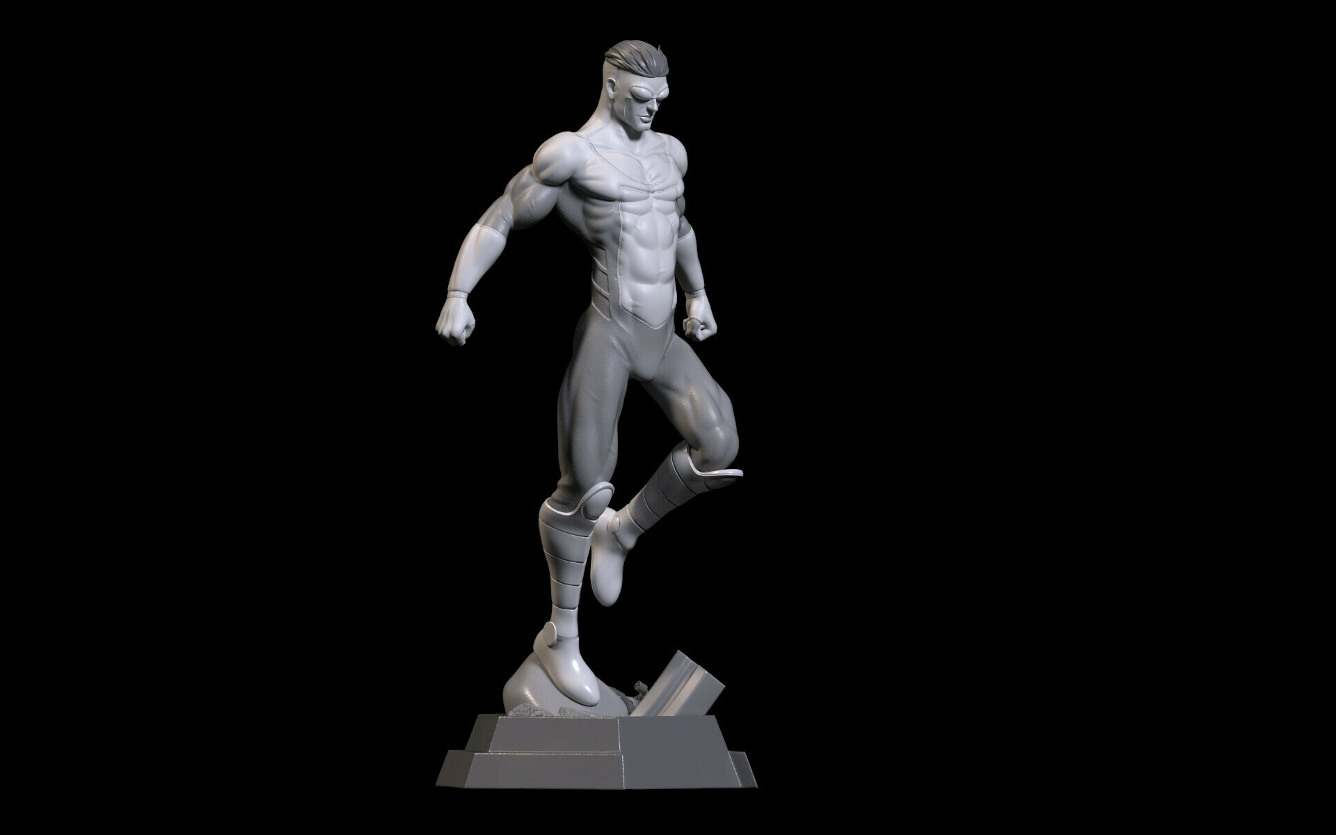 STL file Fanart INVINCIBLE - Statue 🦸・3D printable model to download・Cults