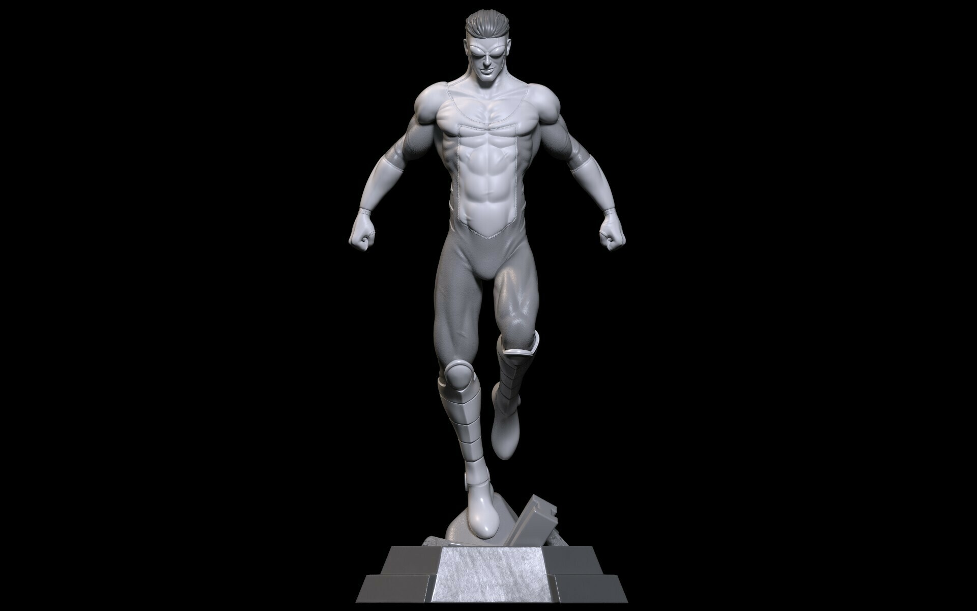 STL file Fanart INVINCIBLE - Statue 🦸・3D printable model to download・Cults