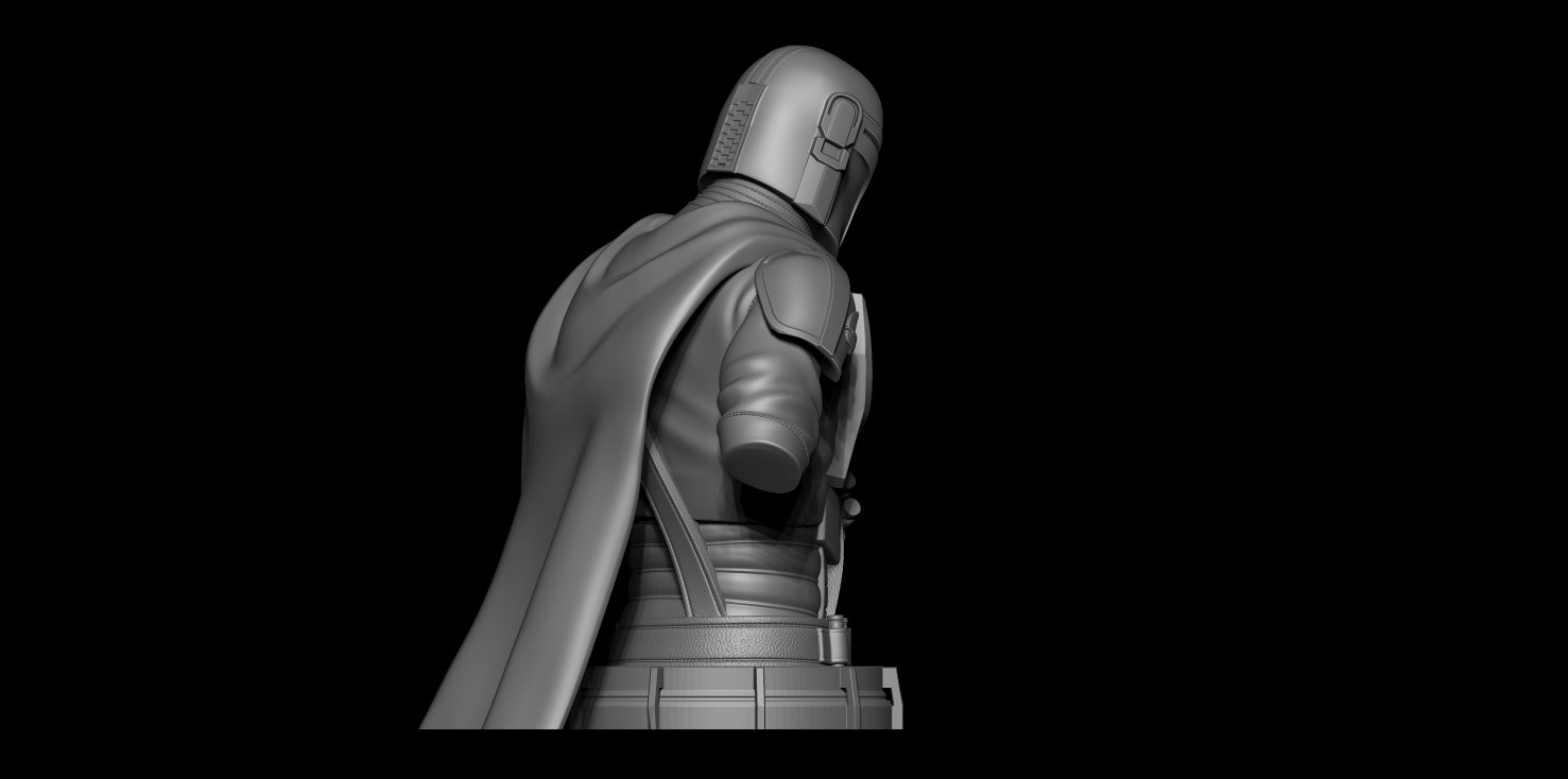 STL file Fanart Mandalorian - Mando bust 👤・3D printing template to ...