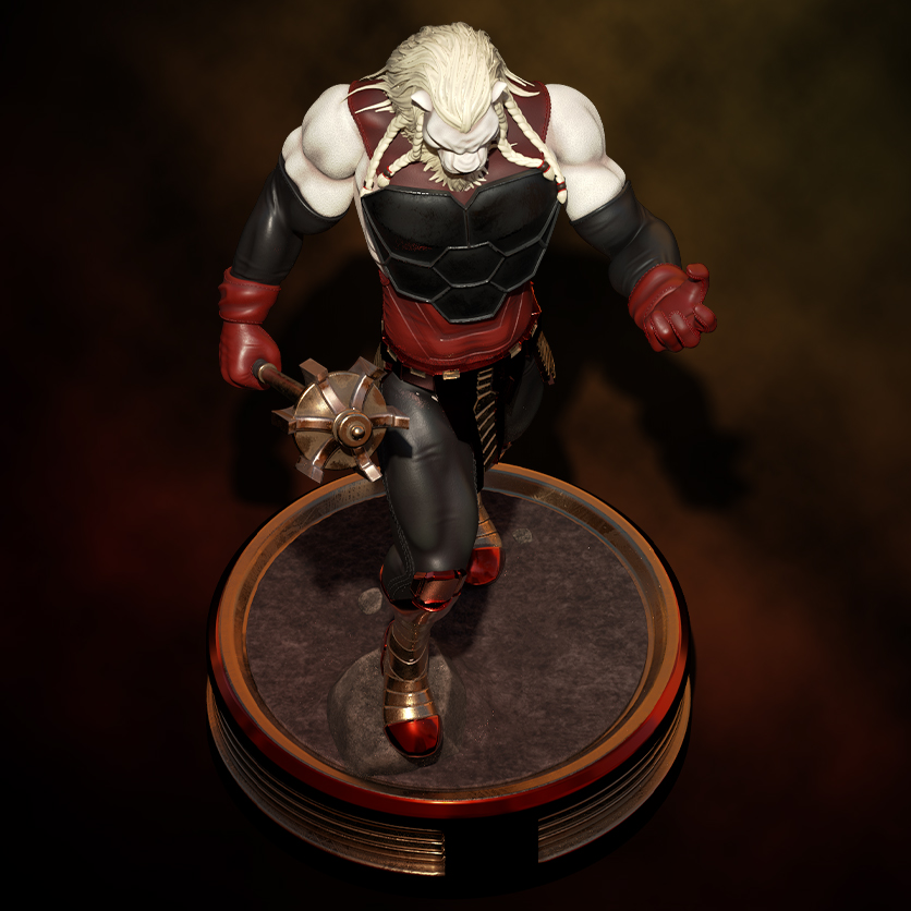 STL file Fanart BATTLE BEAST - Statue 🦸・3D printing design to download ...