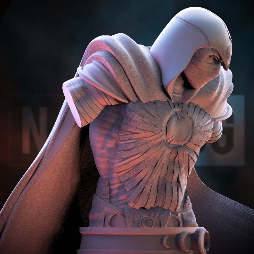 Archivo STL Fan Art Moon Knight - Bust 🎨・Modelo imprimible en 3D para ...