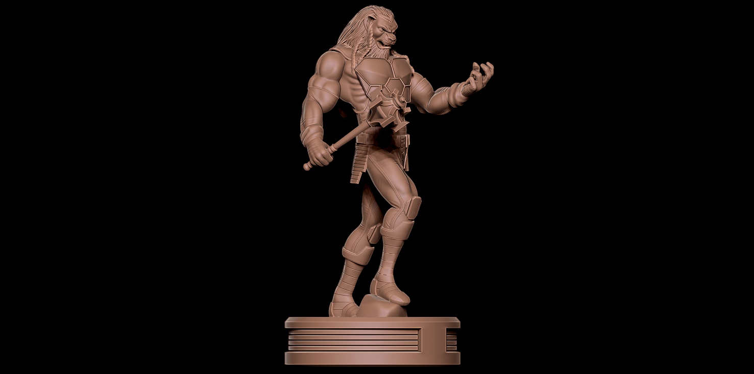 STL file Fanart BATTLE BEAST - Statue 🦸・3D printing design to download ...