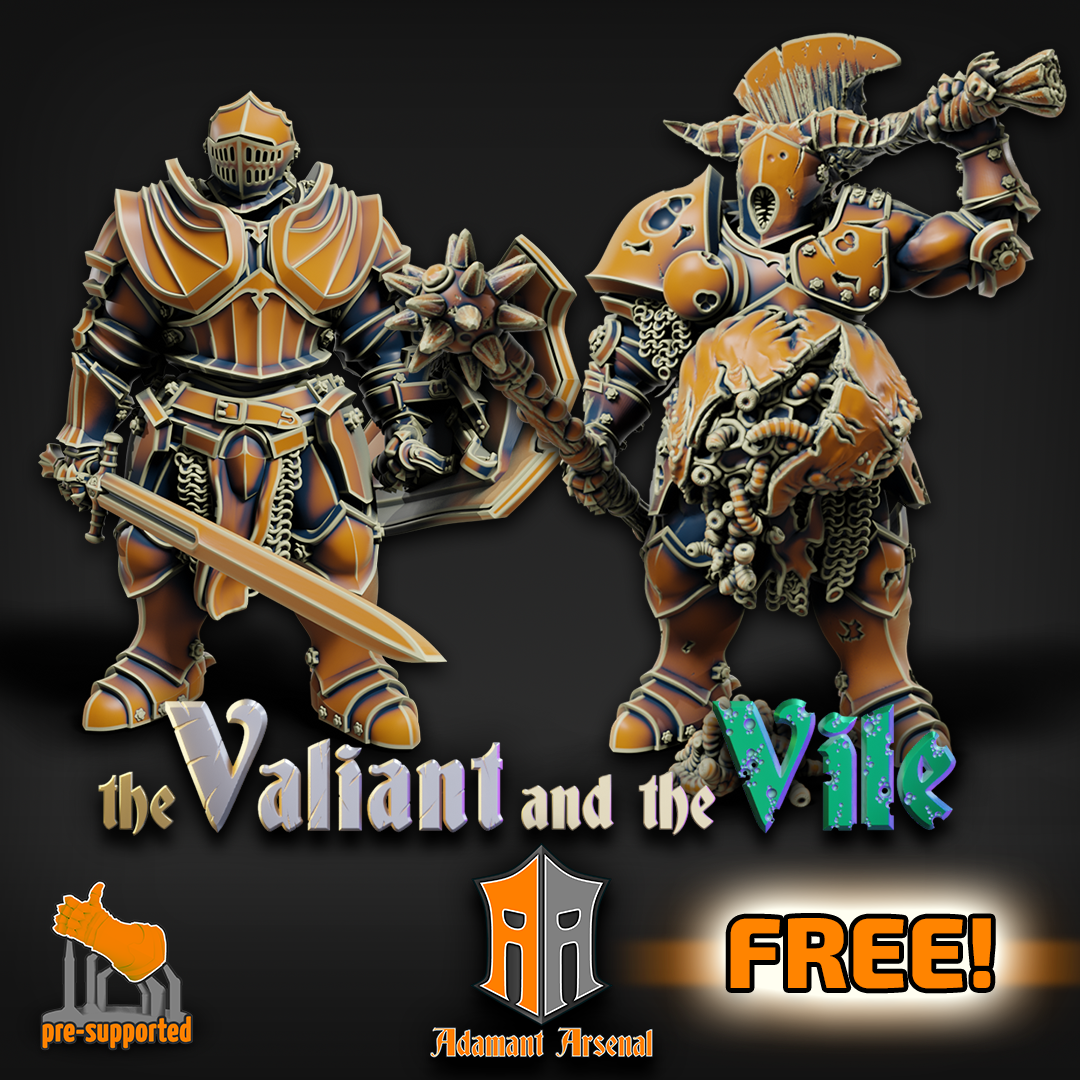 Free 3D file The Valiant and the Vile - Sample Bundle 🧟・3D printer ...