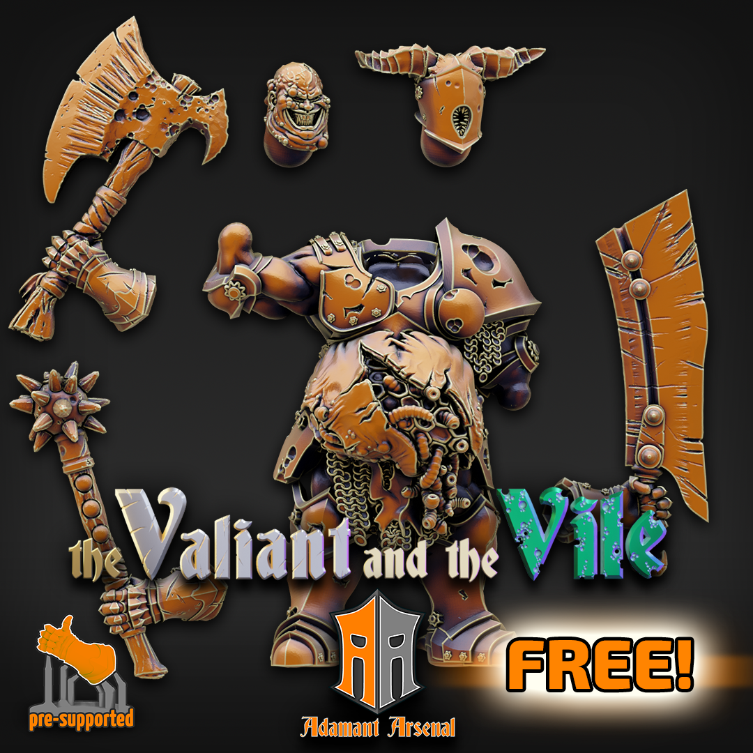 Free 3D file The Valiant and the Vile - Sample Bundle 🧟・3D printer ...