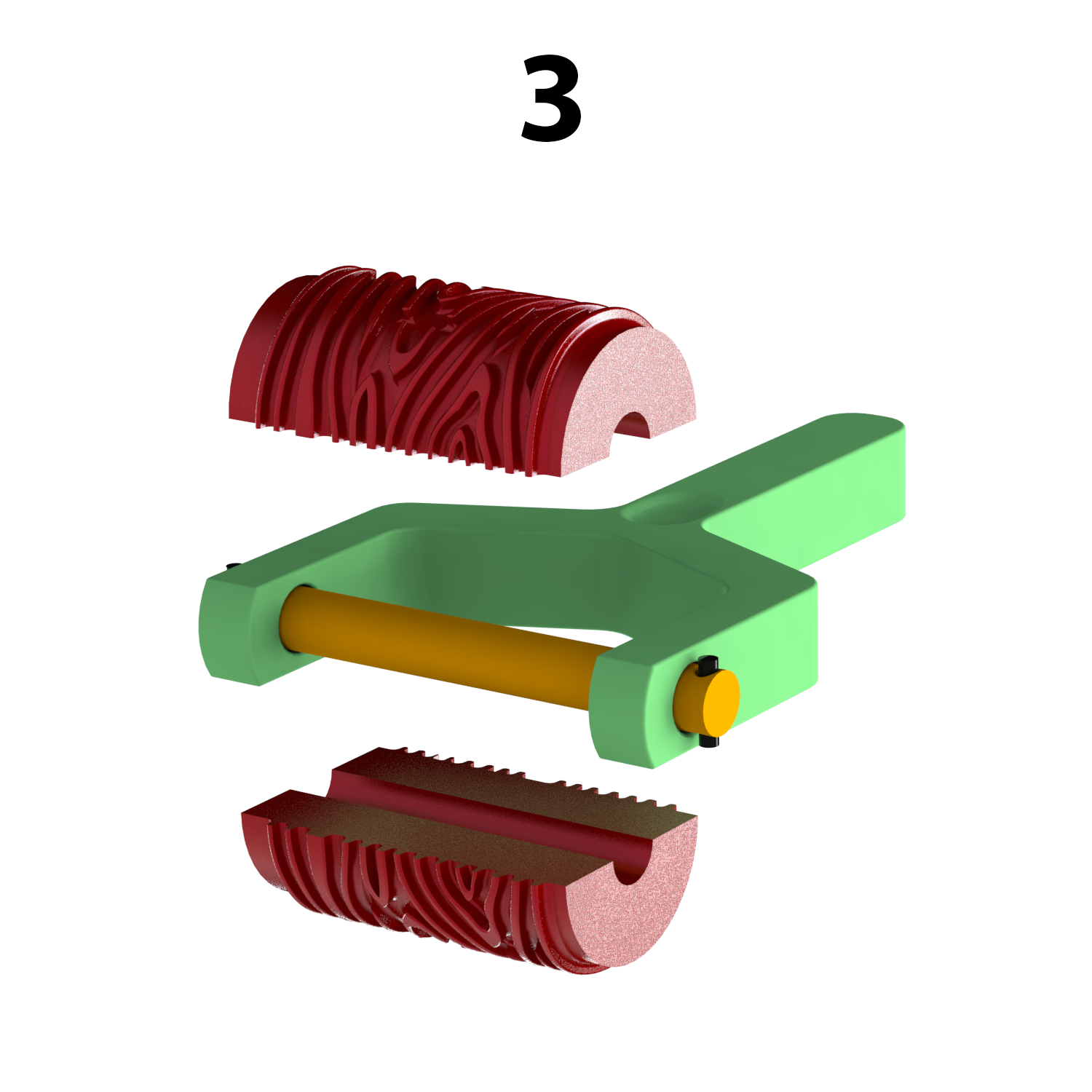 STL file rollers ️・3D printer model to download・Cults