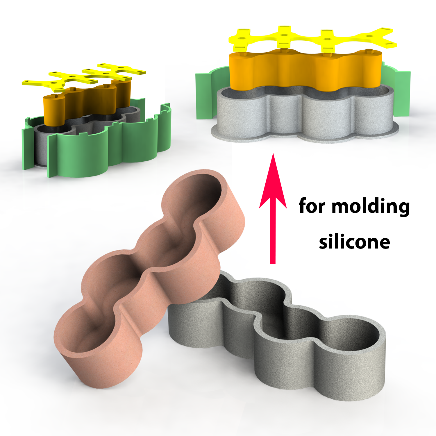 STL file vase for silicone mold・3D print design to download・Cults