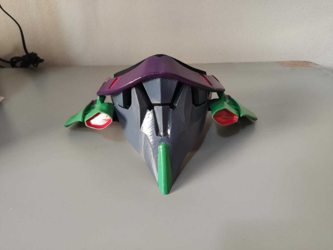 OBJ file EVANGELION UNIT 01 MASK COVER 😷・Model to download and 3D print ...