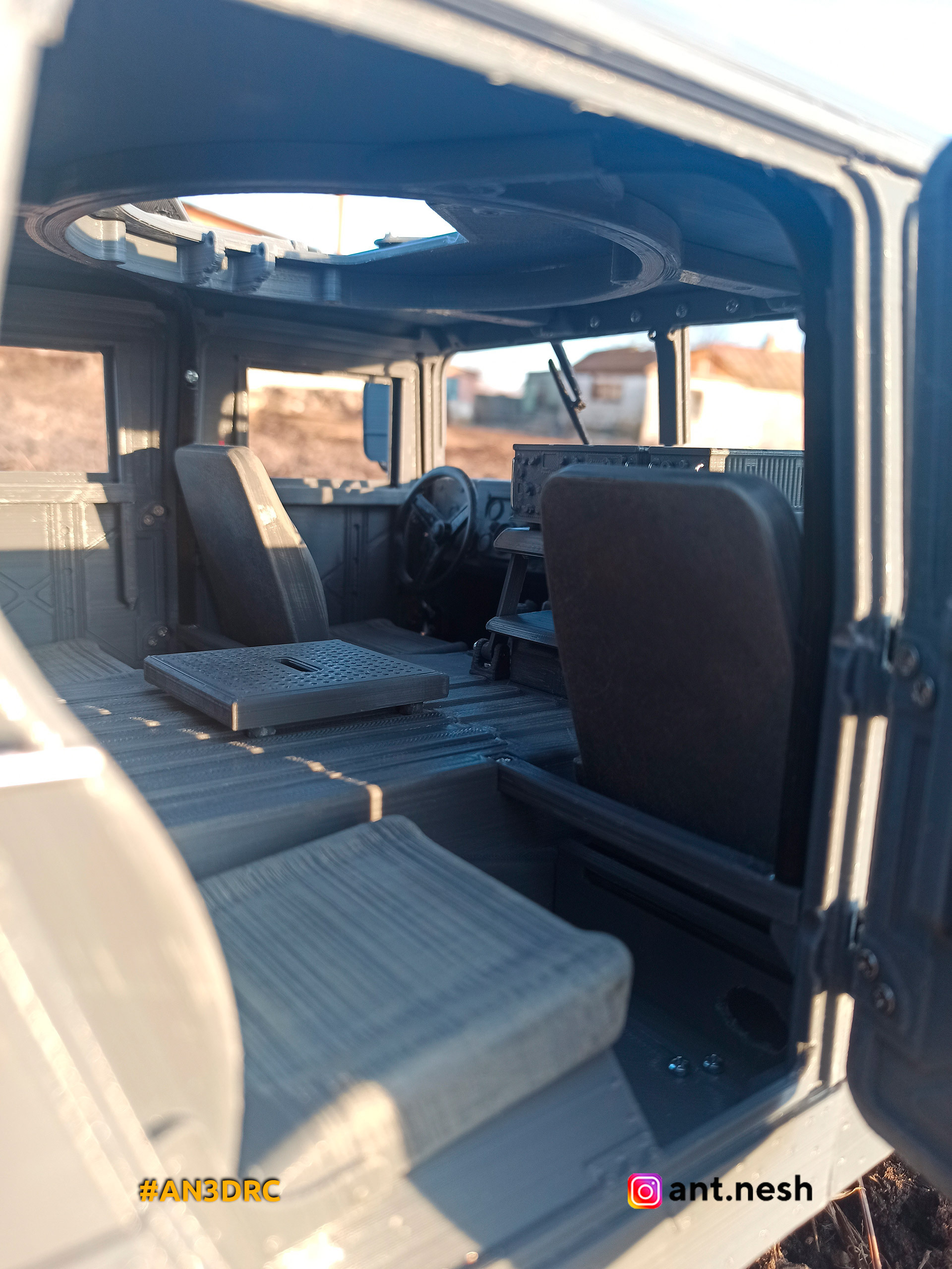 3D file 3D PRINTED RC CAR HMMWV (Humvee Hummer) BODY 2 in 1 set BY ...