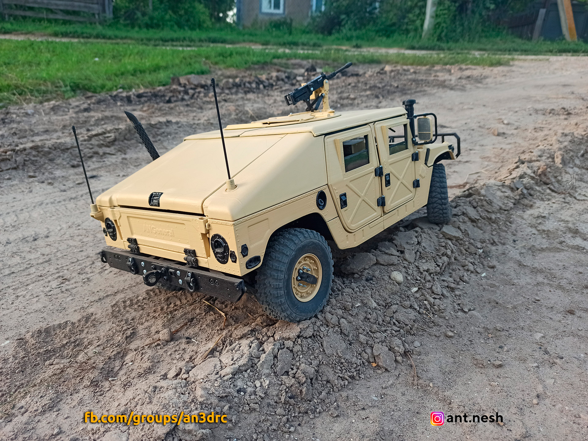 3D file 3D PRINTED RC CAR HMMWV (Humvee Hummer) BODY 2 in 1 set BY ...