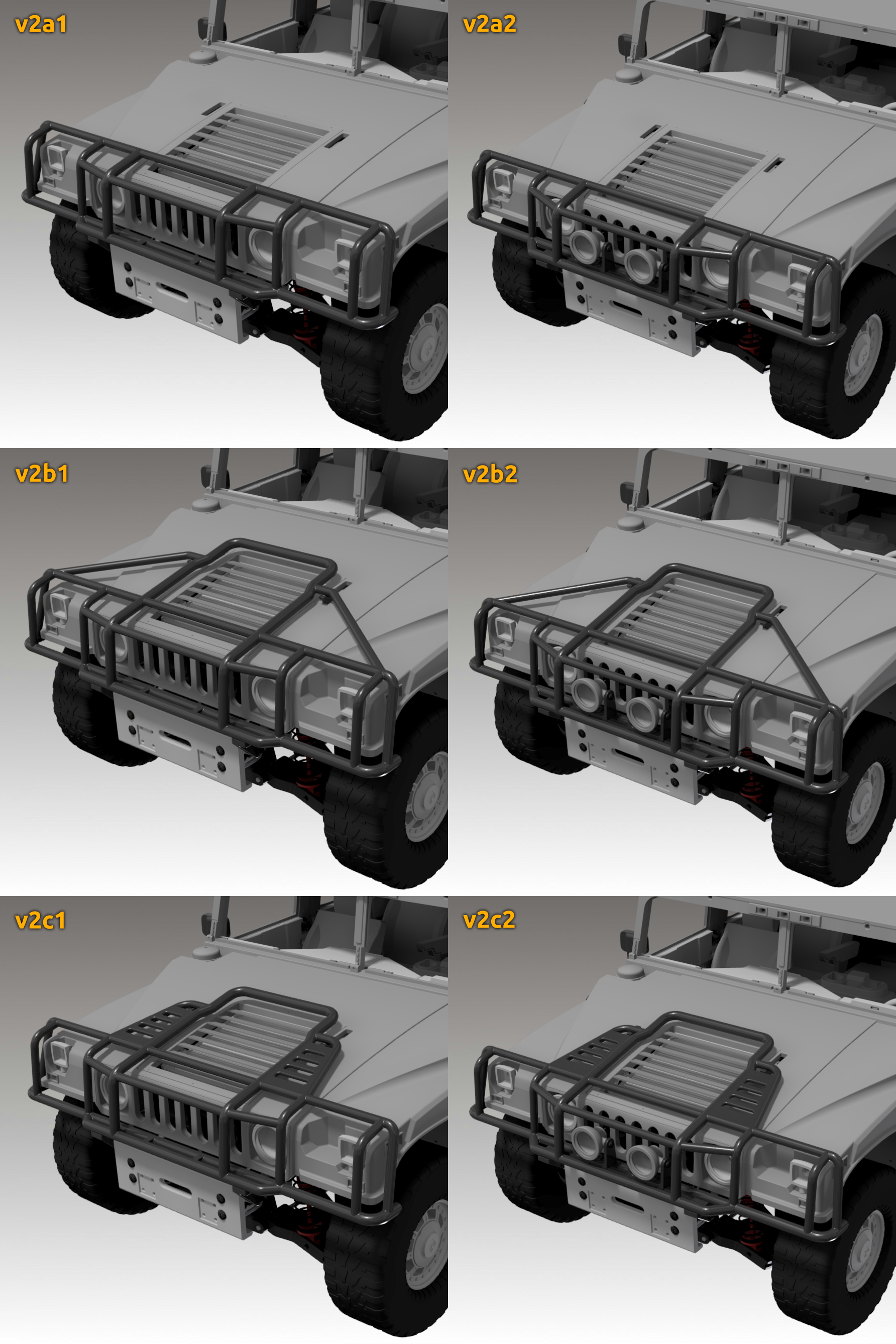 3D file Bull bar v2a1 by [AN3DRC]・3D printing template to download・Cults