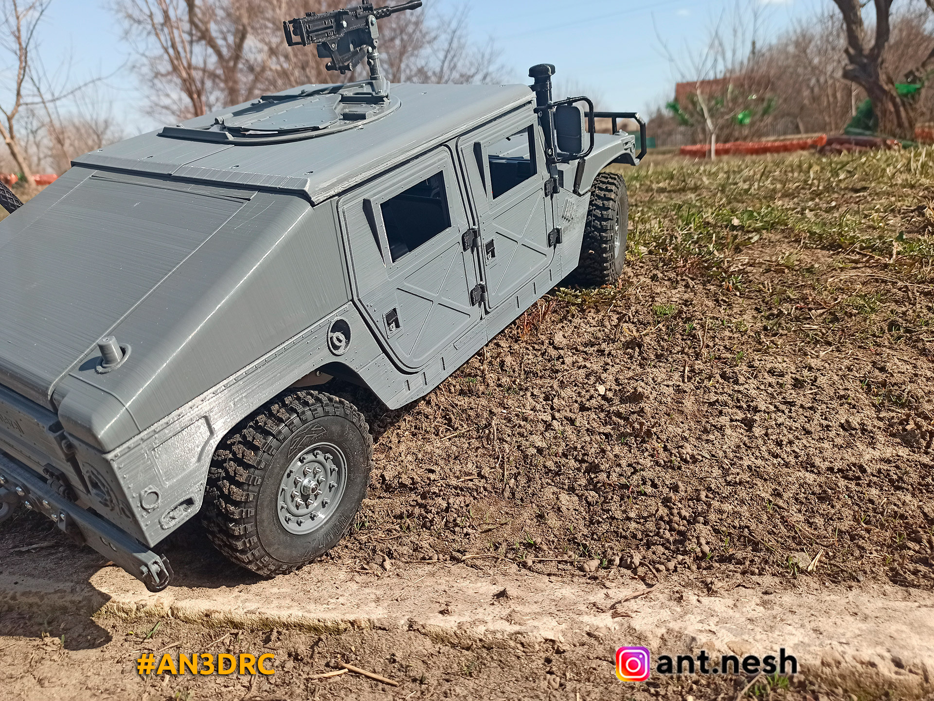 3D file 3D PRINTED RC CAR HMMWV (Humvee Hummer) BODY 2 in 1 set BY [AN3DRC] 🚗・3D printable model ...