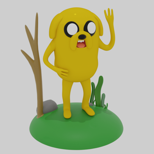 Download STL file Jake Adventure Time • Model to 3D print ・ Cults