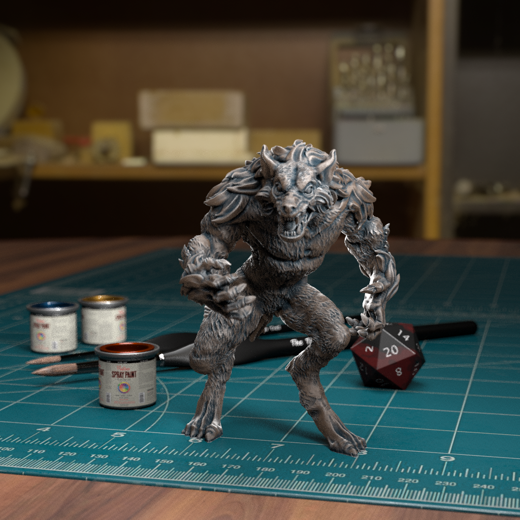 Fichier STL Werewolf 004 - [Pre-Supported] 🐺・Plan imprimable en 3D à ...