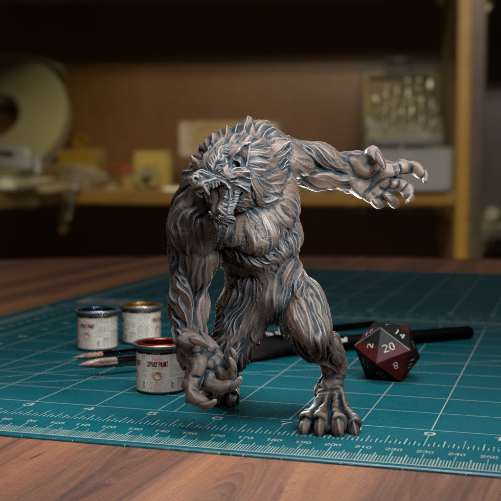 STL file Werewolf 001 - [Pre-Supported]・3D printable design to download ...