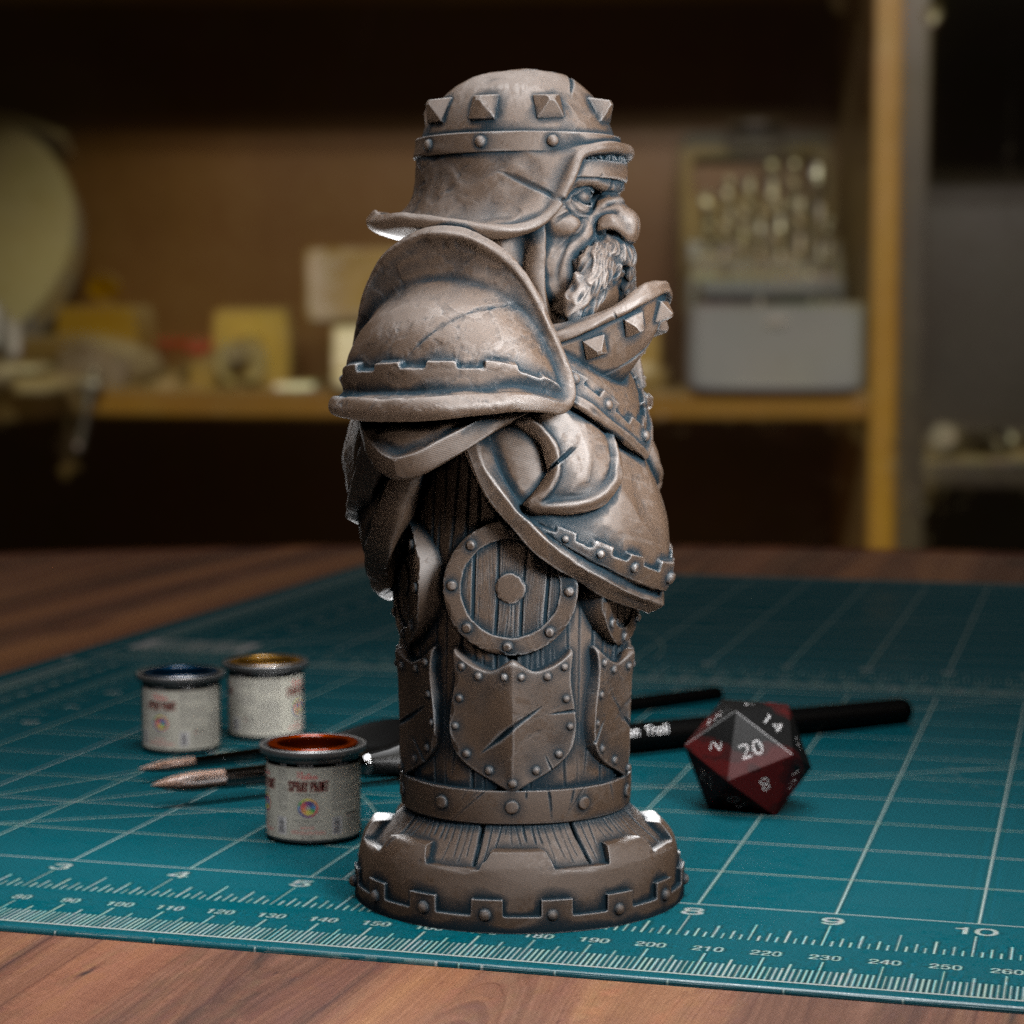 STL file Human Chess Rook [Pre-Supported] ♟️・3D printing template to ...