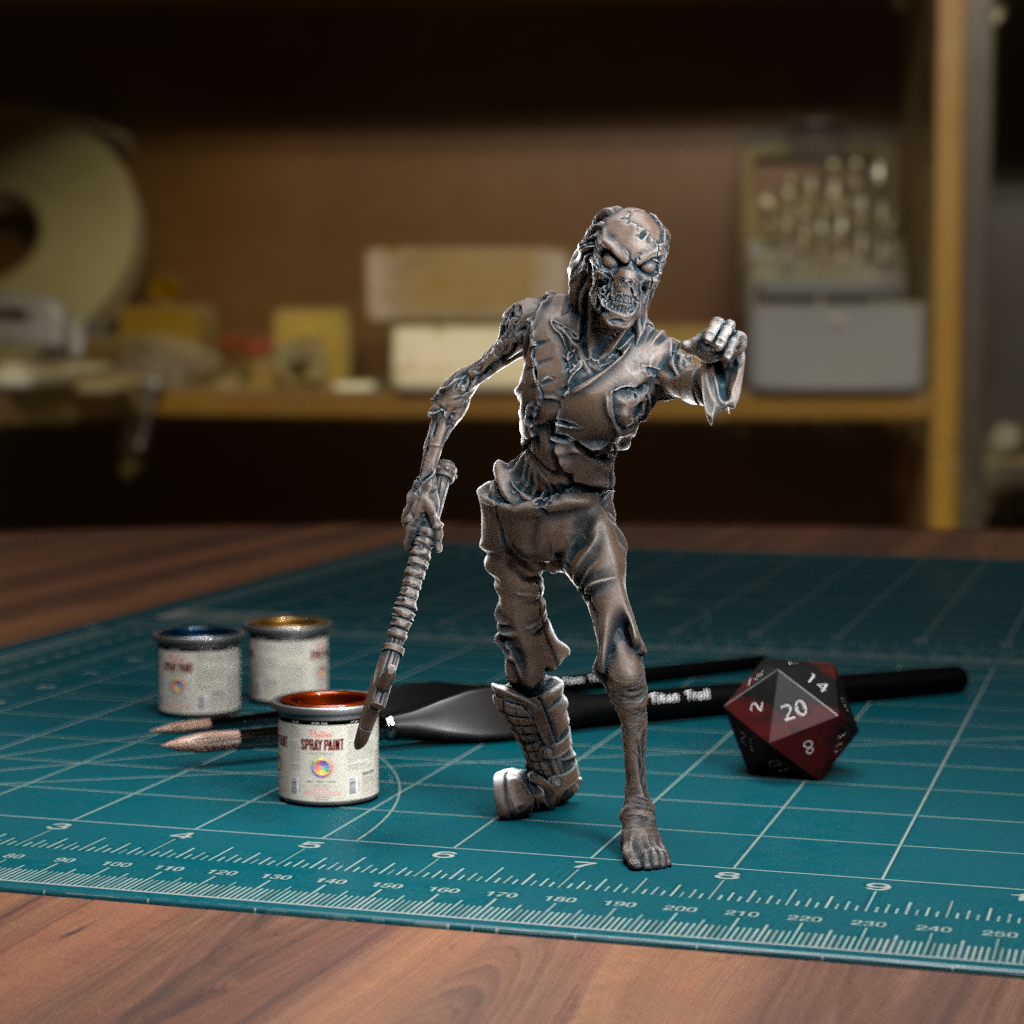 STL file Zombie 001 - [Pre-Supported]・3D printable model to download・Cults