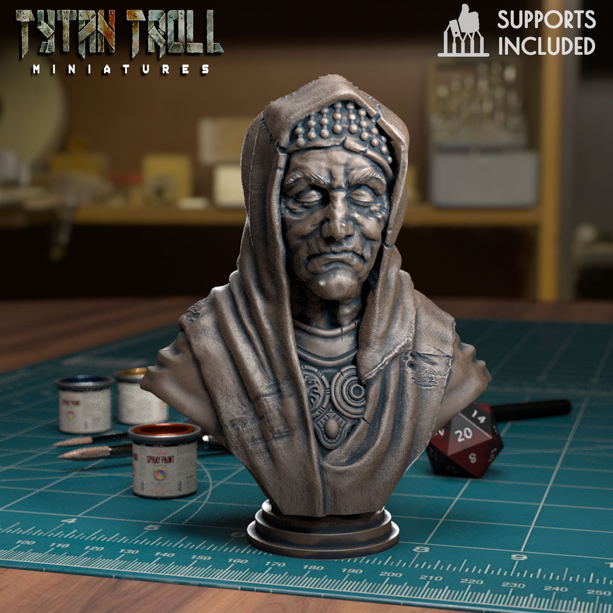 STL file Madame Eva - [Pre-Supported]・3D print design to download・Cults