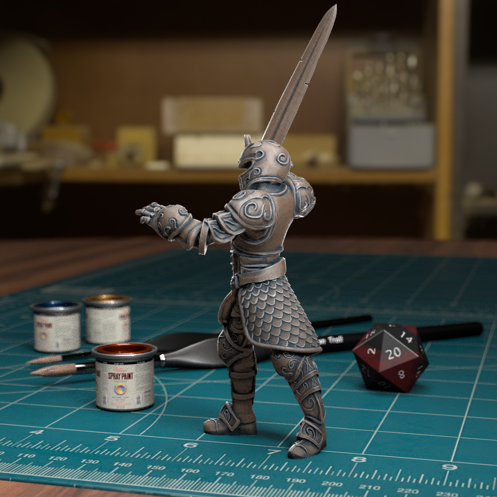STL file Animated Swinging Sword [Pre-Supported]・3D printable model to ...