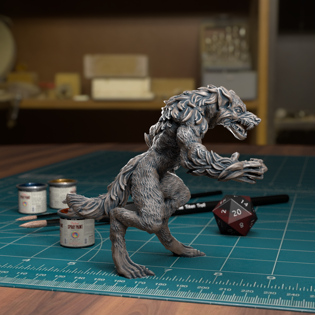 Fichier STL Werewolf 004 - [Pre-Supported] 🐺・Plan imprimable en 3D à ...
