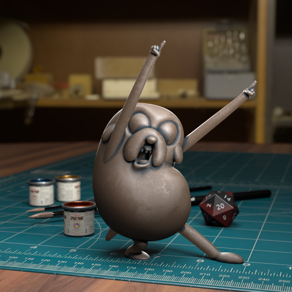 Free STL file Jake The Dog [Pre-Supported]・3D print design to download ...