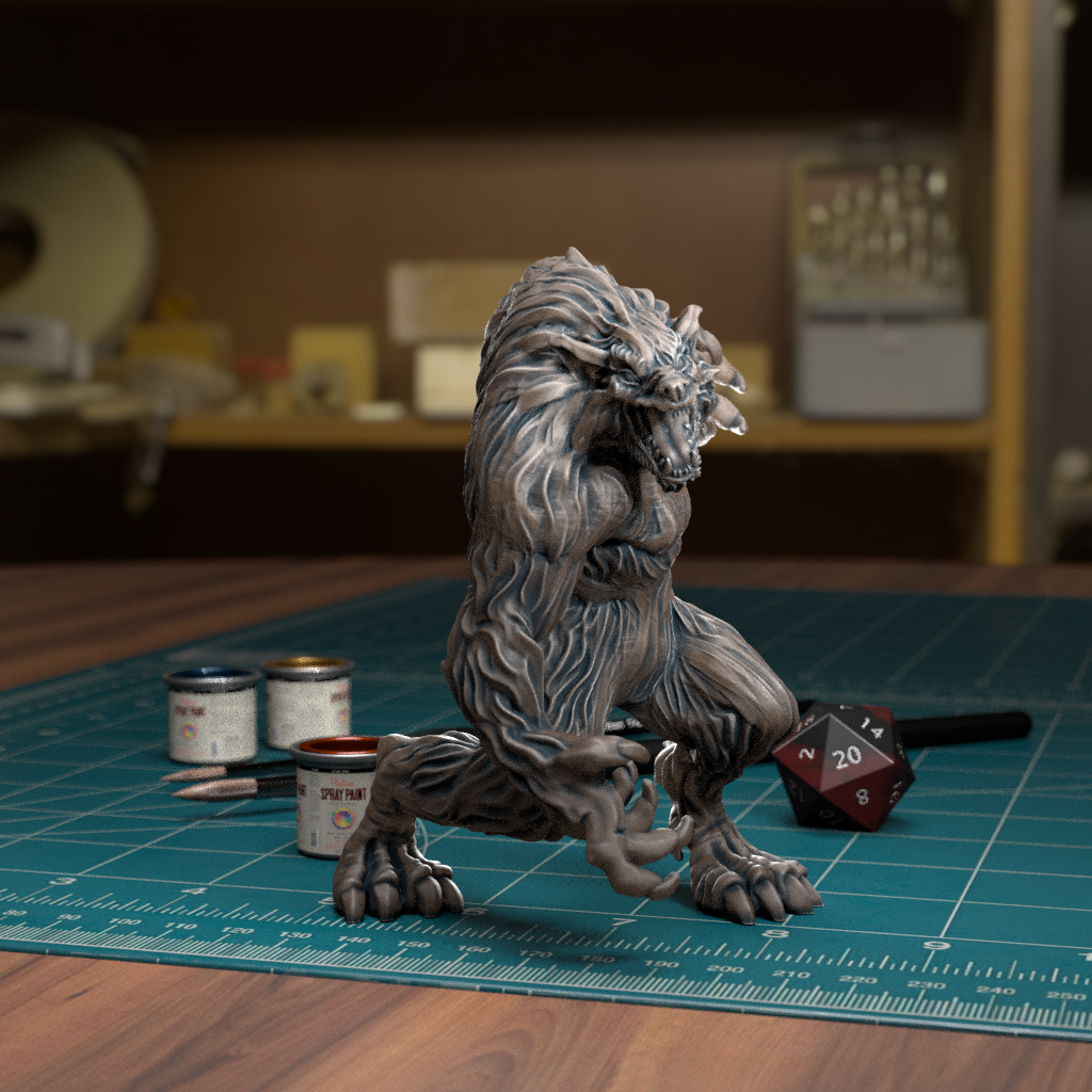 STL file Werewolf 001 - [Pre-Supported]・3D printable design to download ...