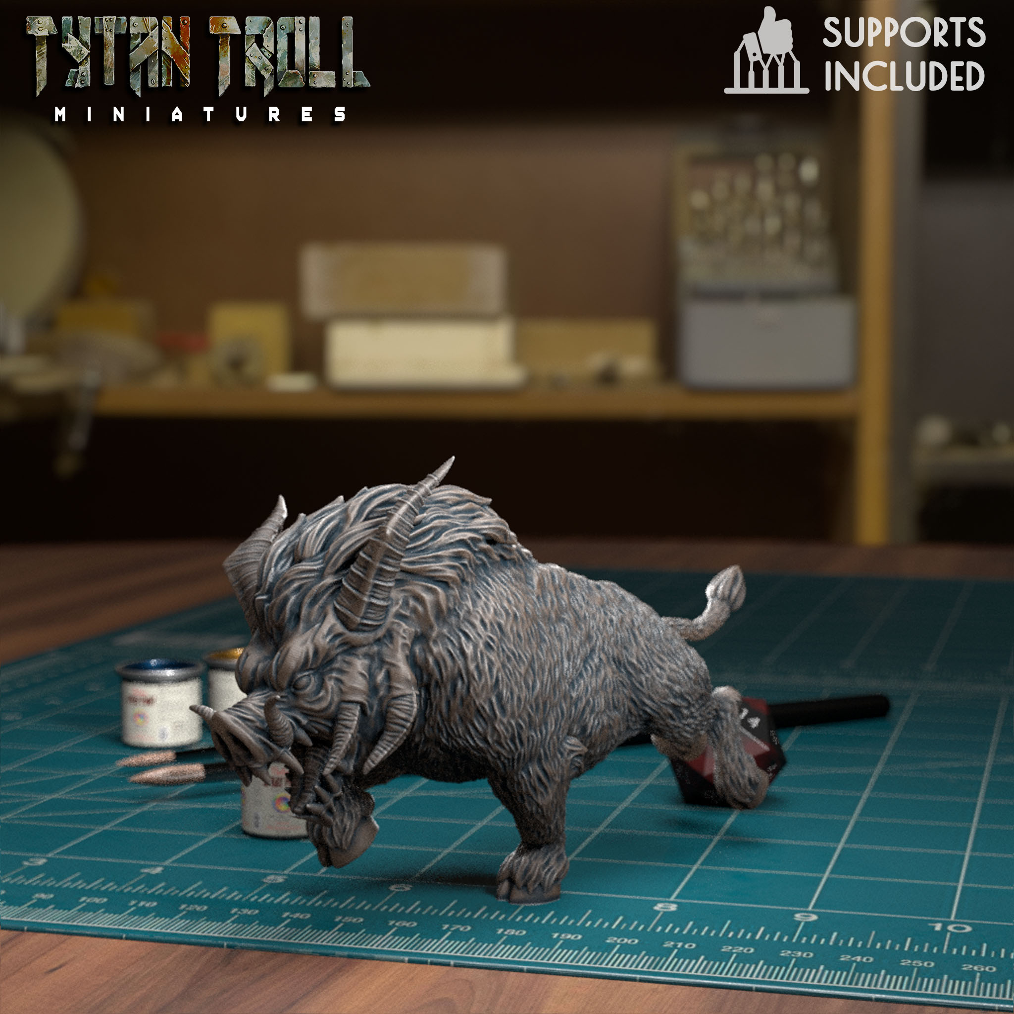 STL file Boar Bundle - [Pre-Supported]・3D printing model to download・Cults