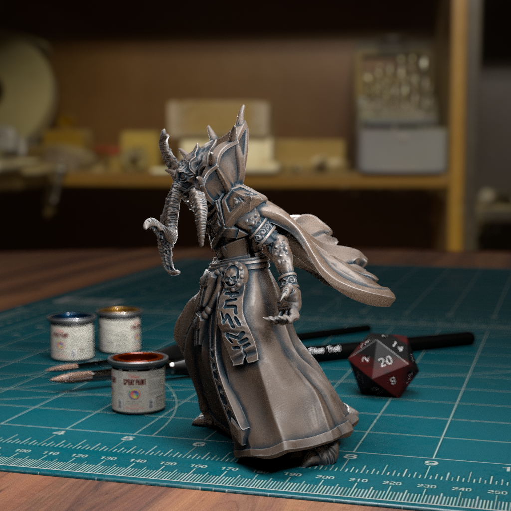 Archivo STL Brainflayer 01 - Pre-apoyado 👾・Plan imprimible en 3D para ...