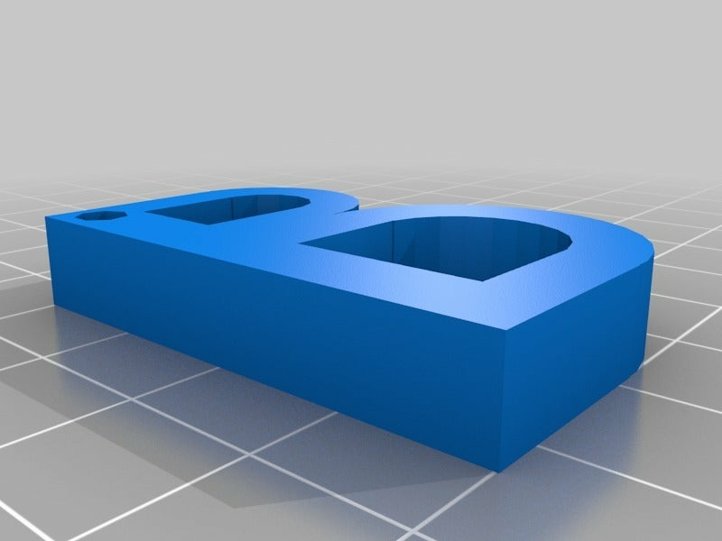 Free STL file Letter key chain・Object to download and to 3D print・Cults